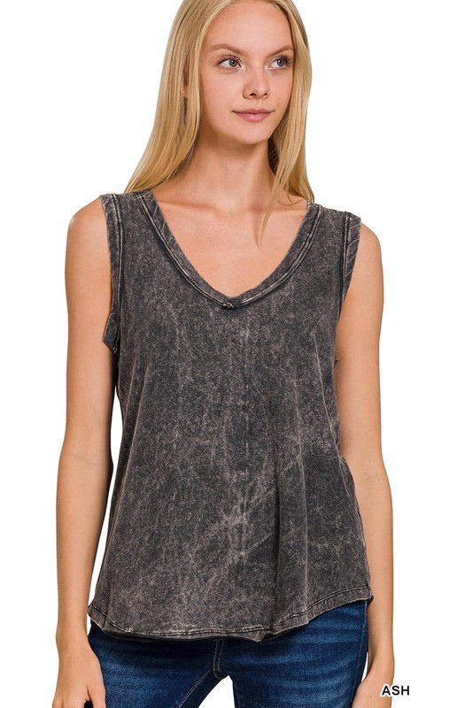 Black Mineral Wash Tank Top – NIKNIK'S BOUTIQUE